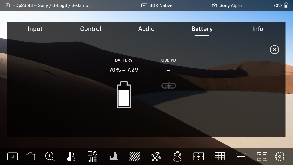 Battery Menu – Support - Atomos